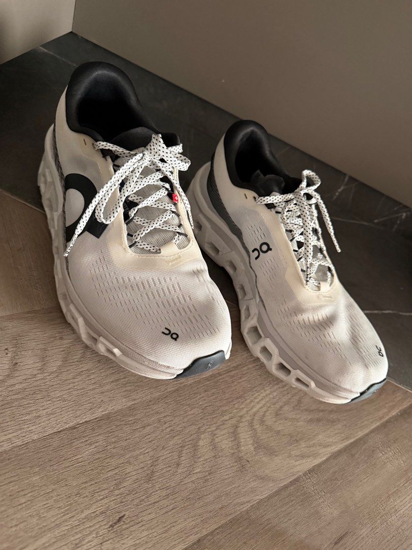 On Cloudmonster Running Shoes - White, Men's Fashion, Footwear ...