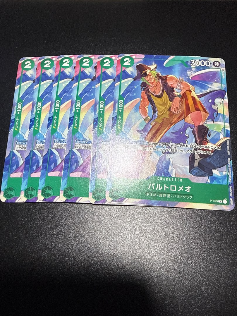 One Piece Card Game - Bartolomeo promo P-029, Hobbies & Toys, Toys ...