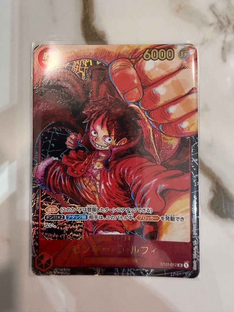 One Piece Card Game - Monkey D. Luffy ST01-012, Hobbies & Toys, Toys ...