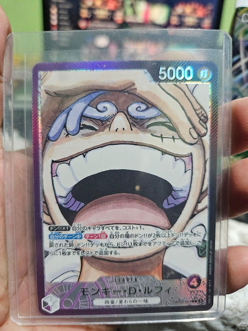 One Piece Card Game - Monkey D. Luffy leader & Stussy SP, Hobbies & Toys, Toys & Games on Carousell