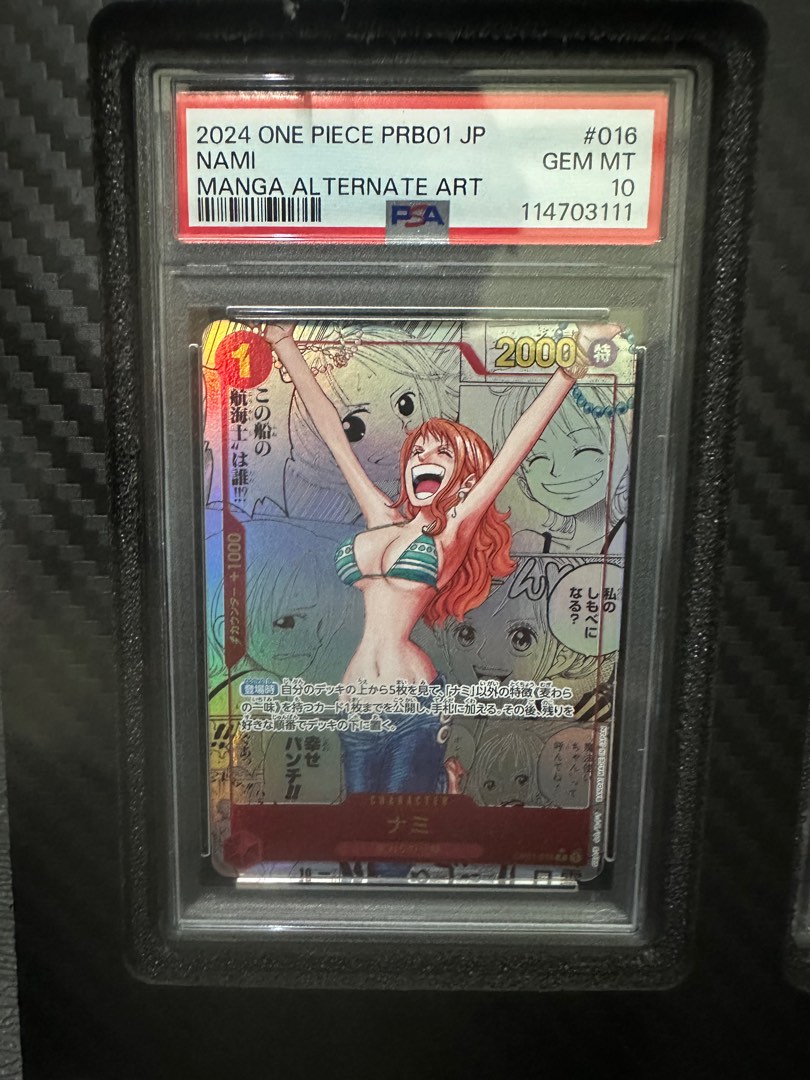 One Piece Nami Manga Alternate Art PSA 10, Hobbies & Toys, Toys & Games ...