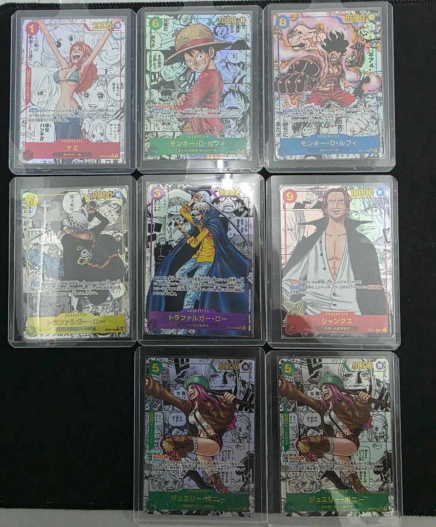 One Piece TCG Card Game : Manga Collection (Shanks, luffy, Nami,Law ...