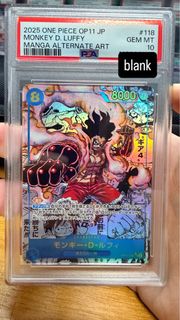 PSA 10 Manga Snakeman/Luffy Gear 4 OP11 One Piece TCG Card Alternate ...