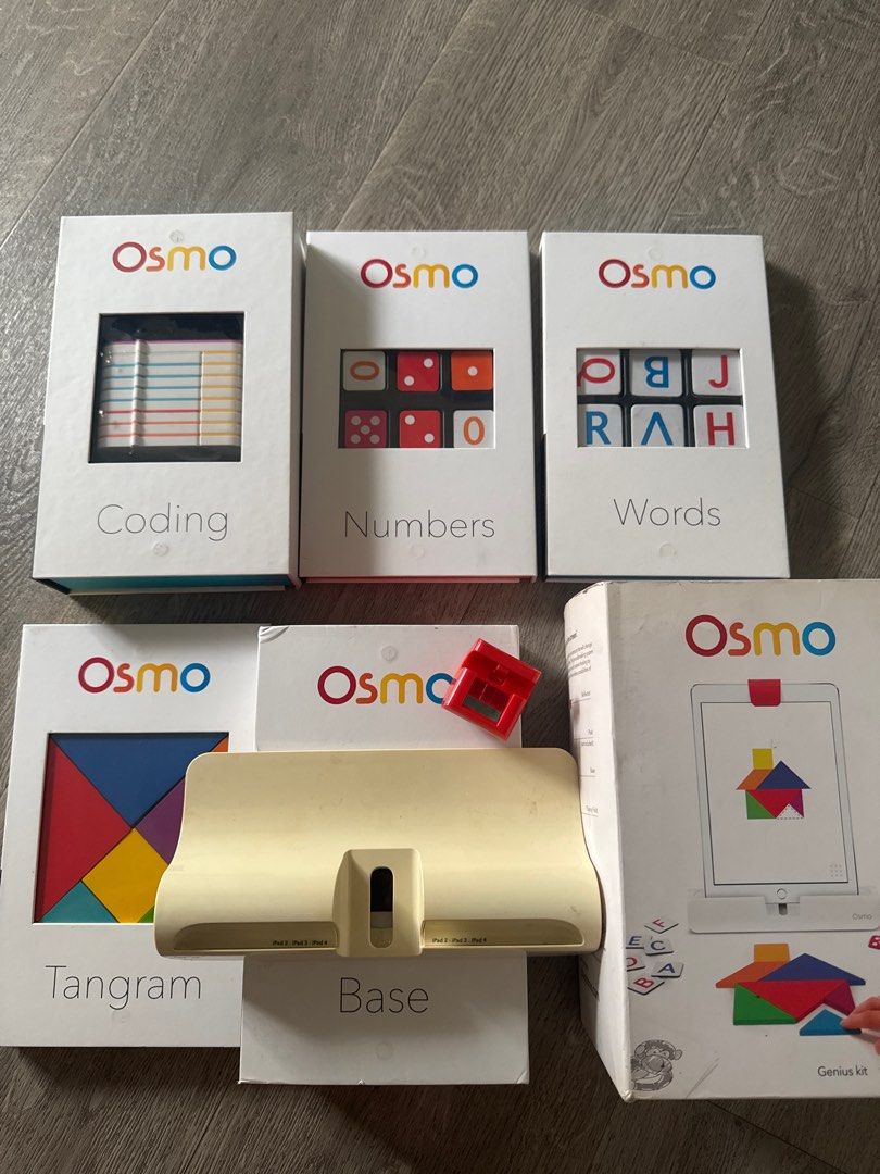Osmo Genius Kit with Coding, Numbers, Words, Tangram, Base, Hobbies ...