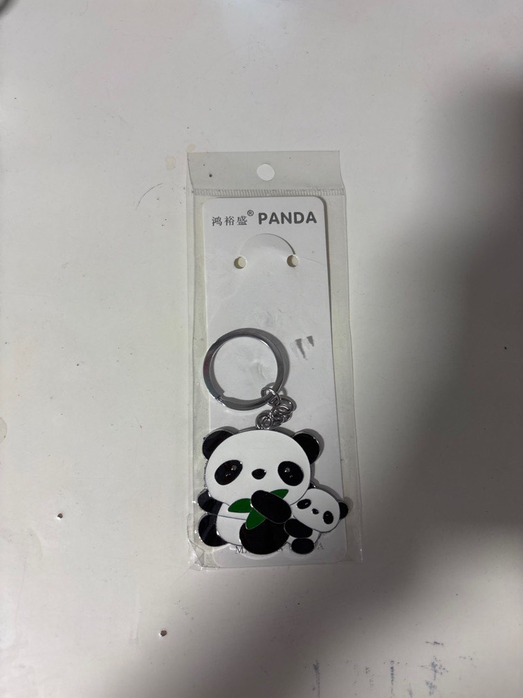 panda Keychain, Hobbies & Toys, Toys & Games on Carousell