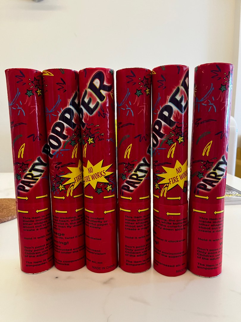 Party Popper Confetti Cannons - New, Hobbies & Toys, Occasions & Party ...