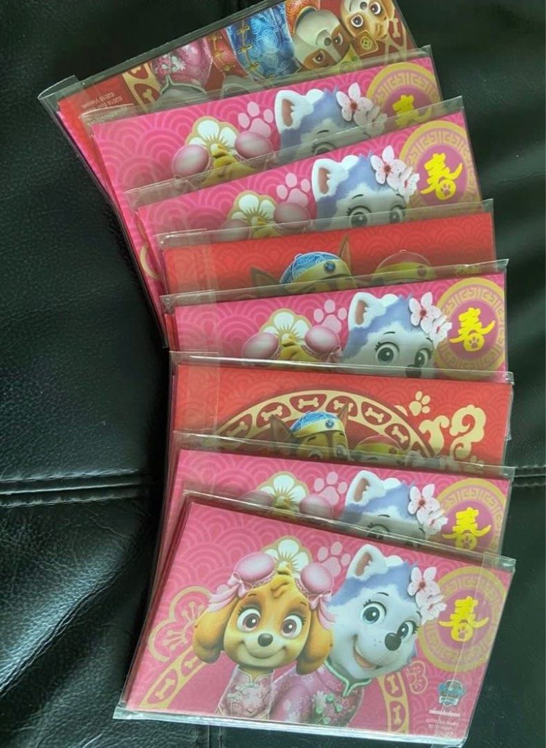 Paw Patrol ang pows red packets x 64, Hobbies & Toys, Art & Prints on ...