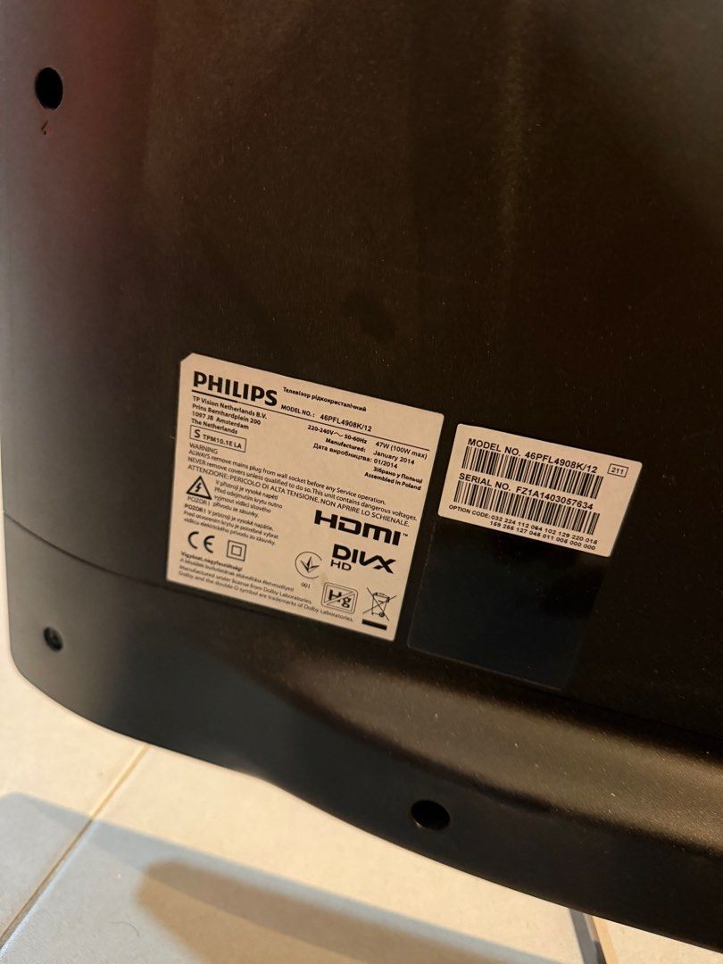 Philips 46 inch 4900 series 3D Ultra Slim Smart LED TV with Pixel Plus ...