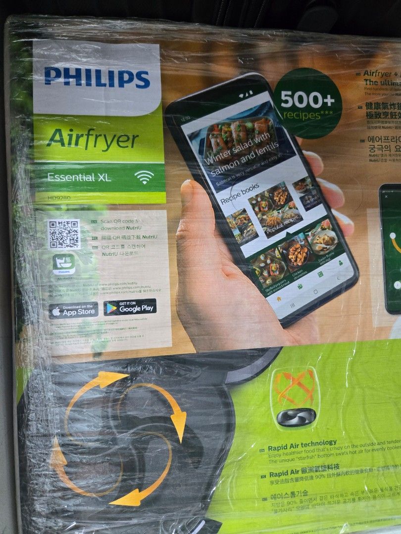 Philips Airfryer Essential XL HD9280 - Brand New, TV & Home Appliances ...