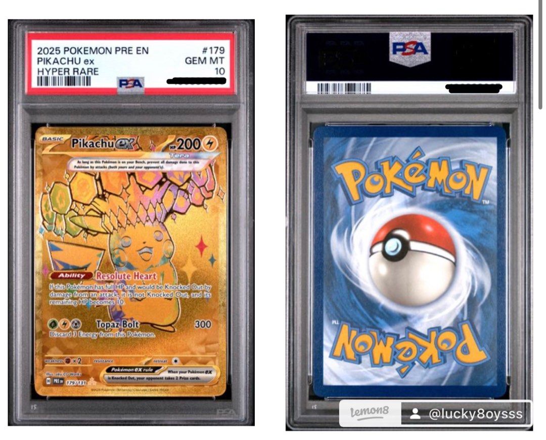Pikachu ex Hyper Rare #179 PSA10, Hobbies & Toys, Toys & Games on Carousell