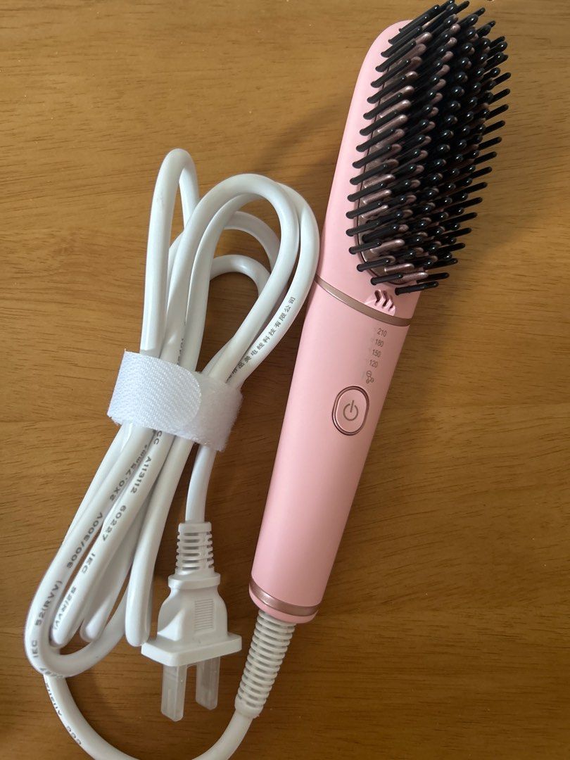Pink Hair Straightening Brush, Beauty & Personal Care, Hair Products on ...