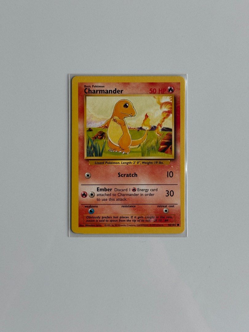 Pokemon Base Set Charmander Card LP, Hobbies & Toys, Toys & Games on ...