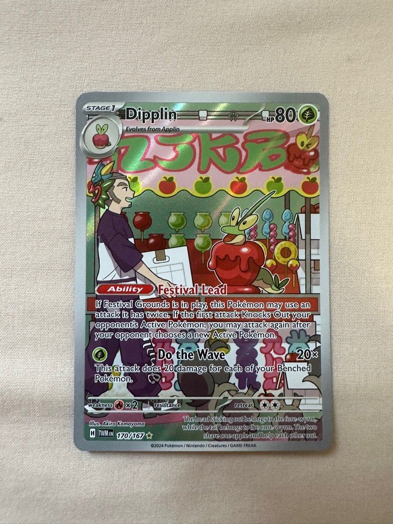 Pokemon Card - Dipplin 170/167, Hobbies & Toys, Toys & Games on Carousell