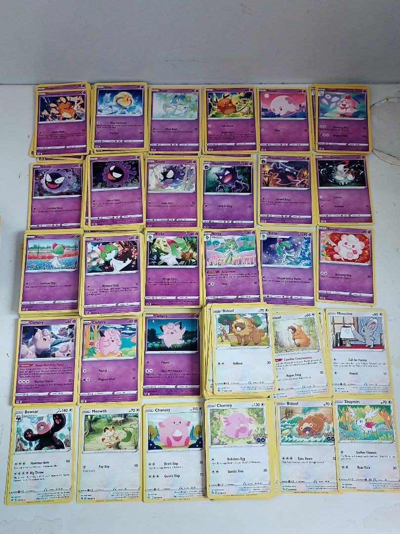Pokemon cute and popular sword and shield era non foil cards, Hobbies ...