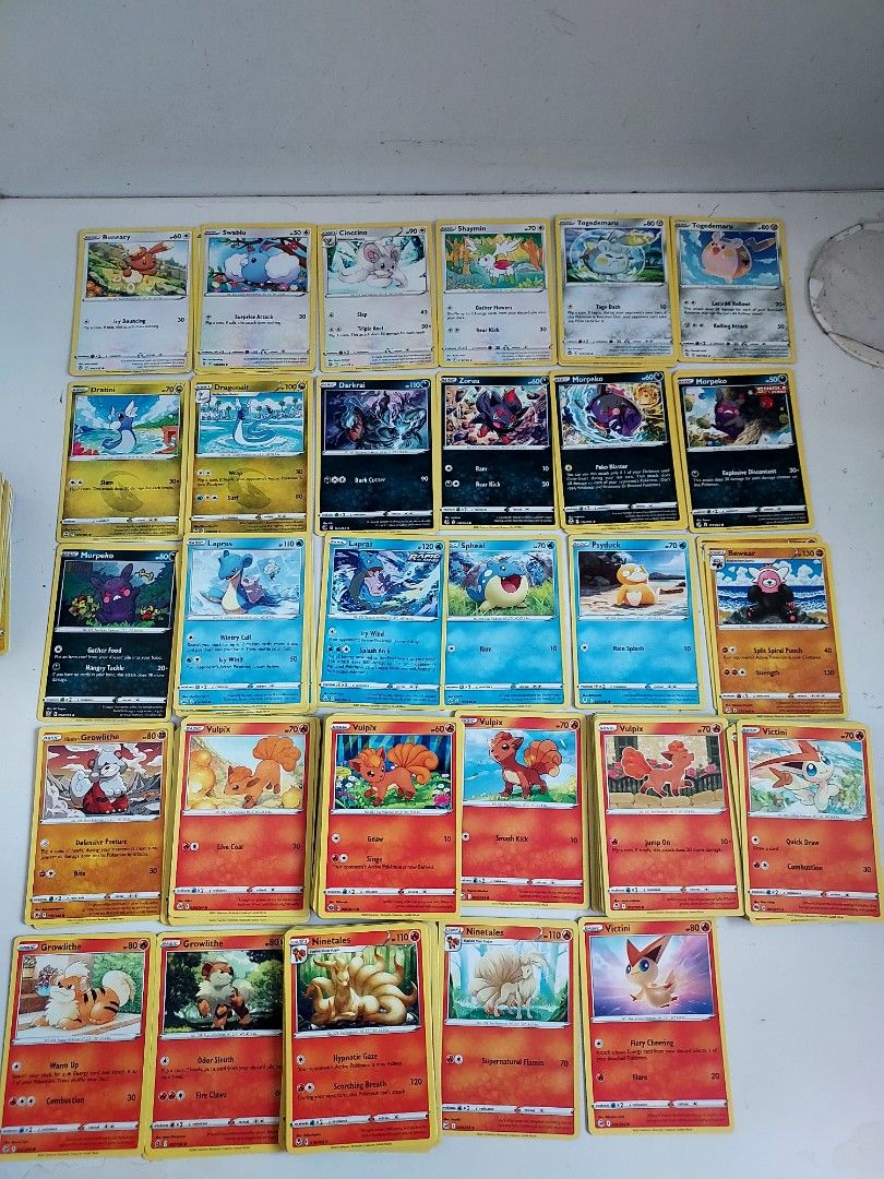Pokemon cute and popular sword and shield era non foil cards, Hobbies ...