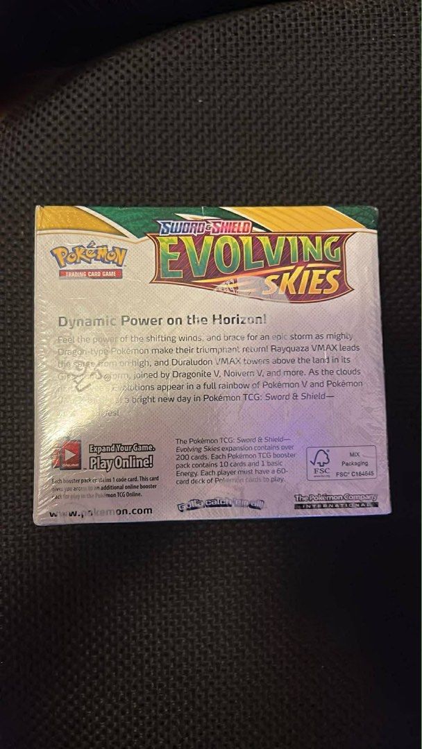 Pokemon evolving skies booster box, Hobbies & Toys, Toys & Games on ...
