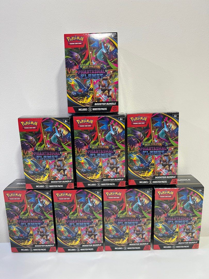 Pokemon Mega Evolution Phantasmal Flames Booster Bundle, Hobbies & Toys, Toys & Games on Carousell