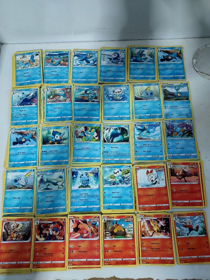 Pokemon starter trio from different generation cards, Hobbies & Toys ...