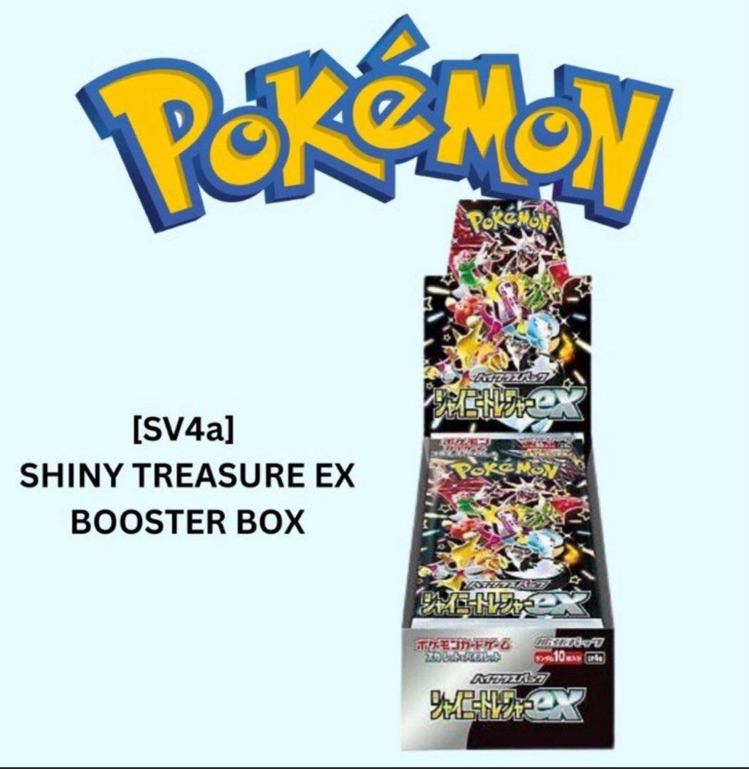 Pokemon SV4a Shiny Treasure EX Booster Box, Hobbies & Toys, Toys ...