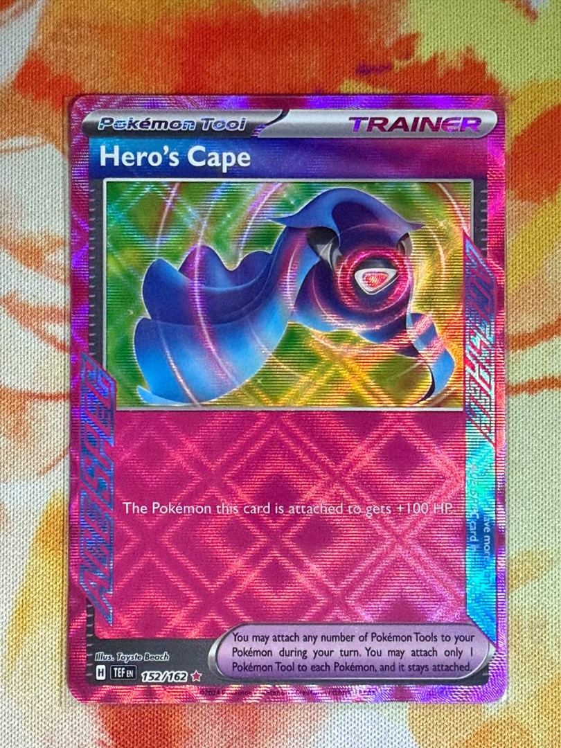 [Pokemon TCG] Hero's Cape 152/162 Ace Spec Temporal Forces, Hobbies ...