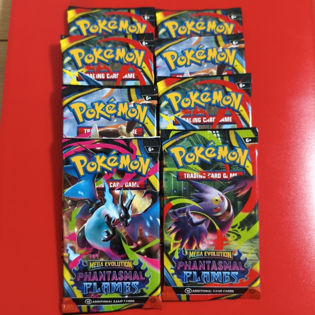 Pokemon TCG Mega Evolution Phantasmal Flames Booster Packs, Hobbies ...