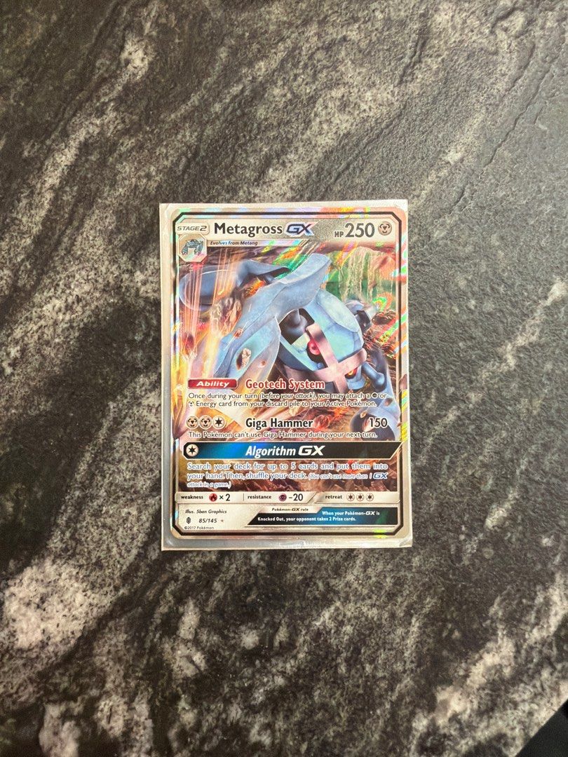 Pokemon TCG Metagross GX 65/145, Hobbies & Toys, Toys & Games on Carousell