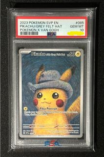2023 Pokemon SVP EN Pokemon X Van Gogh #085 Pikachu with Gray Felt Hat ...
