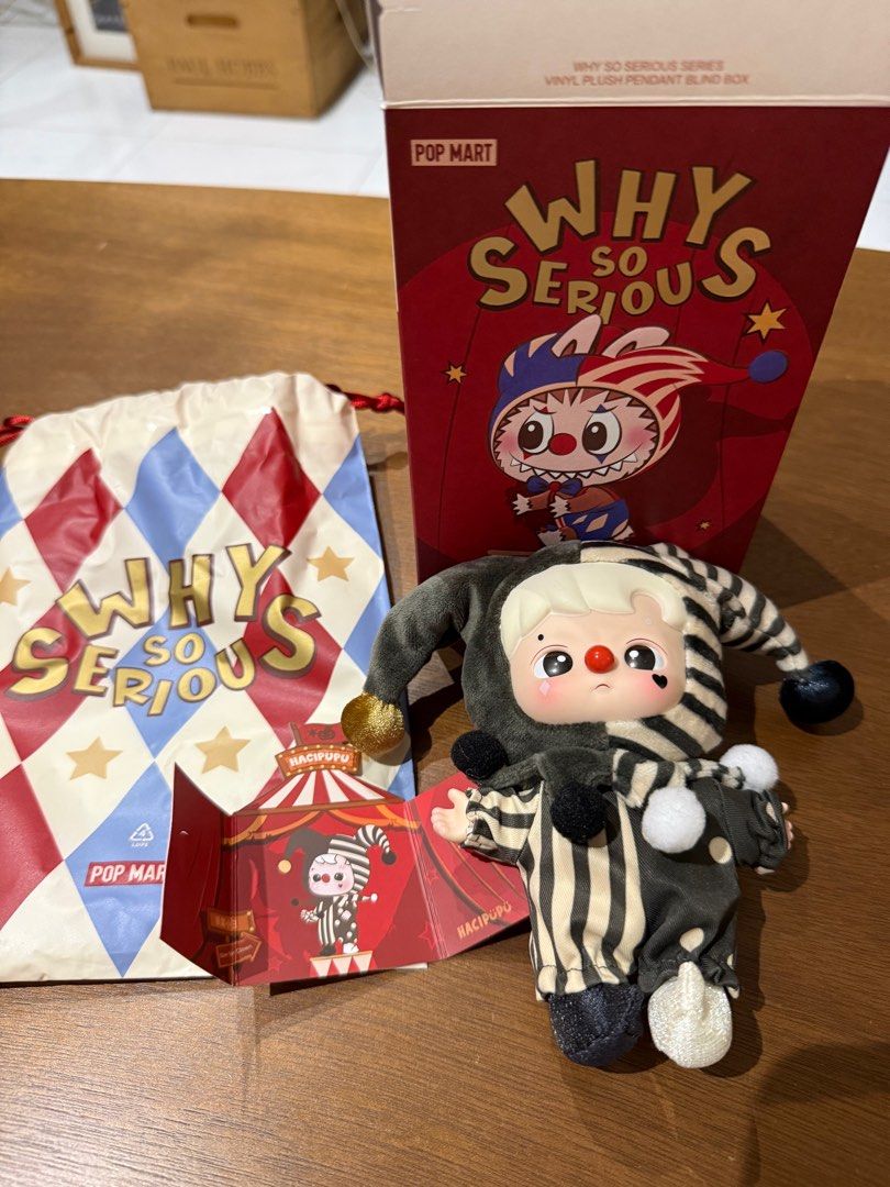 POP MART WHY SO SERIOUS Racipupu Plush Blind Box, Hobbies & Toys, Toys ...