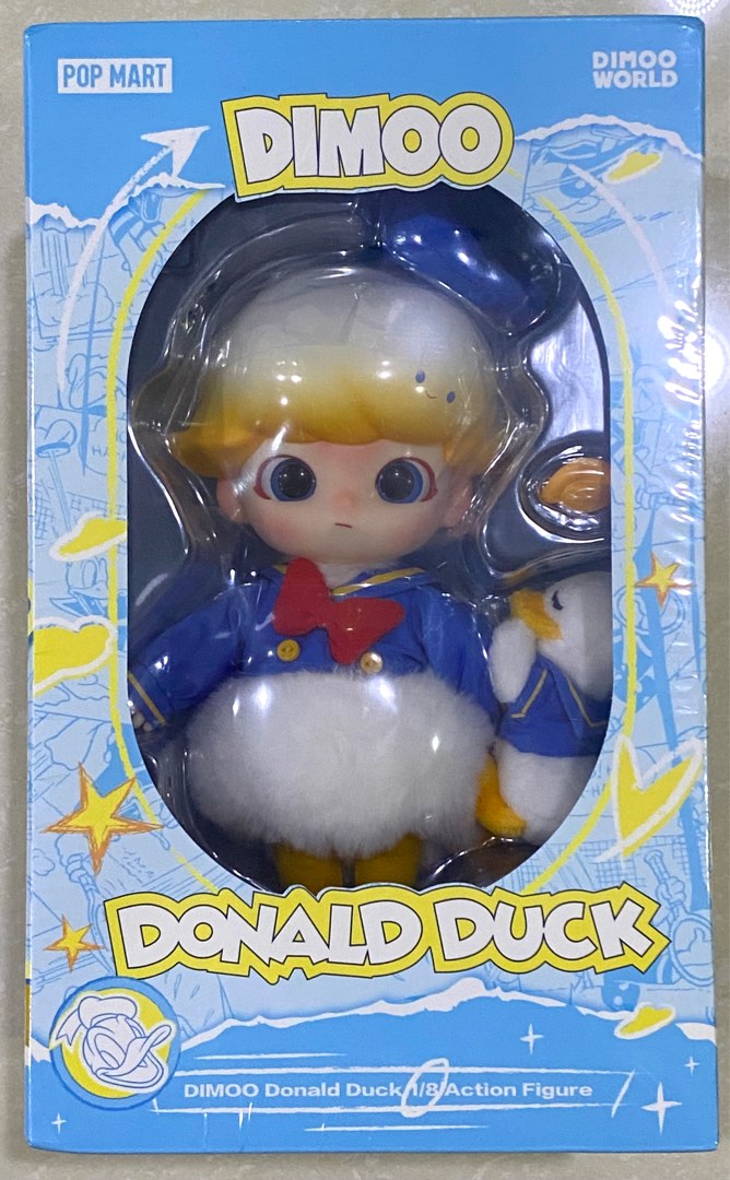 POPMART Dimoo World Disney Donald Duck 1/8 Action Figure, Hobbies ...