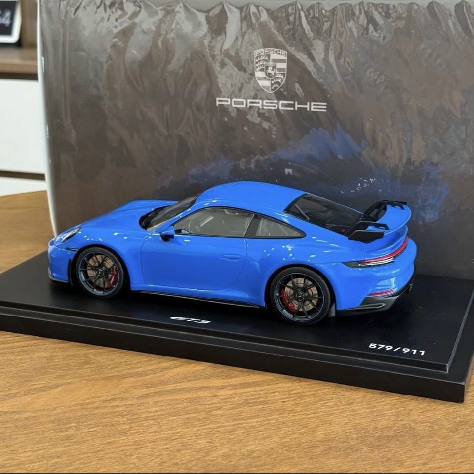 Porsche 911 GT3 Model Car - Blue, Hobbies & Toys, Toys & Games on Carousell