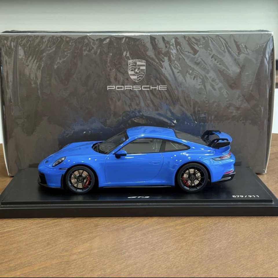Porsche 911 GT3 Model Car - Blue, Hobbies & Toys, Toys & Games on Carousell