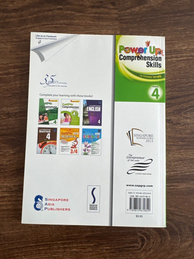Power Up Comprehension Skills Workbook 4, Hobbies & Toys, Books ...