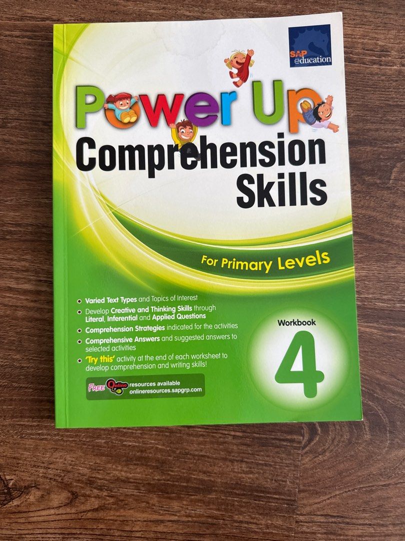 Power Up Comprehension Skills Workbook 4, Hobbies & Toys, Books ...