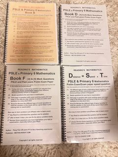 Primary 6 PSLE Mathematics Simulated Exam Papers, Hobbies & Toys, Books ...
