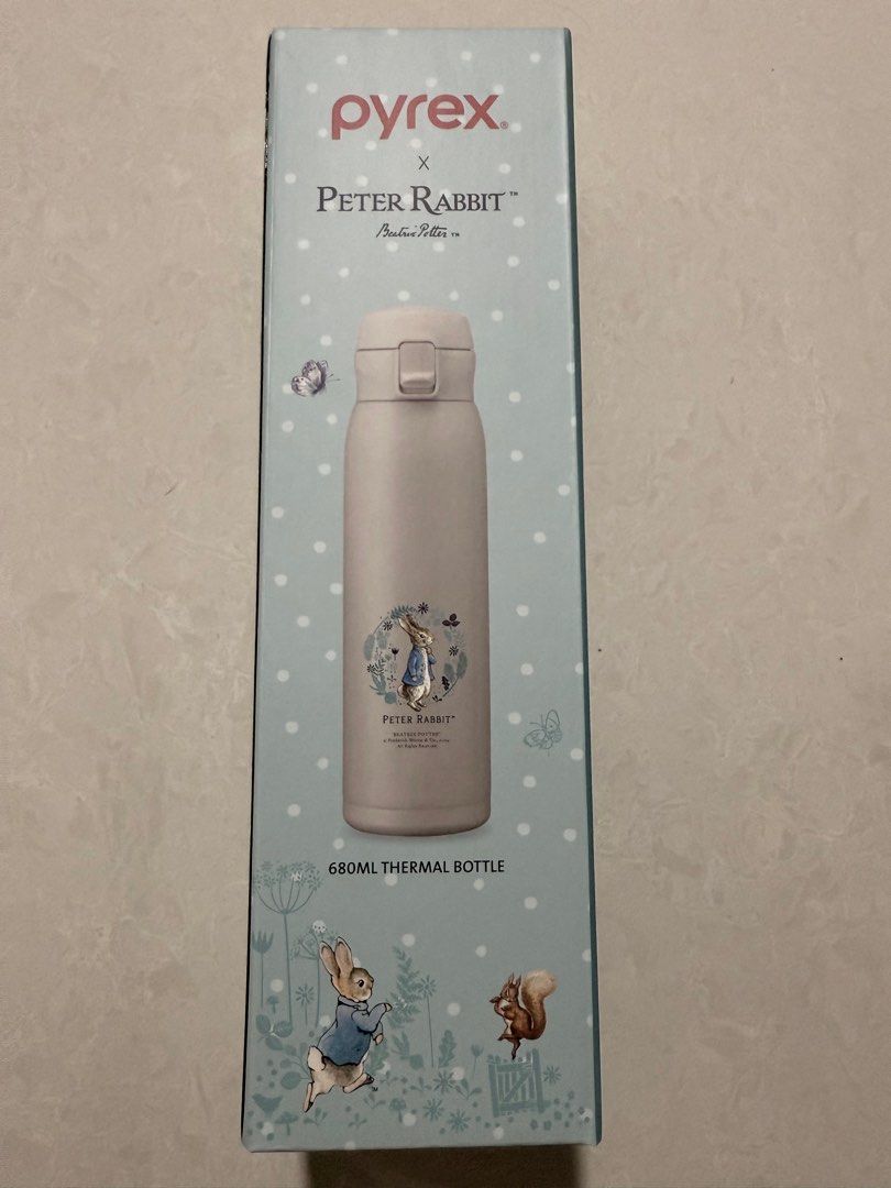 Pyrex x Peter Rabbit 680ml Thermal Bottle, Furniture & Home Living ...