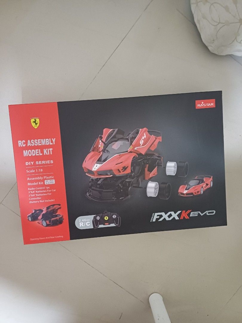 Rastar Ferrari FXX K EVO RC Assembly Model Kit, Hobbies & Toys, Toys ...