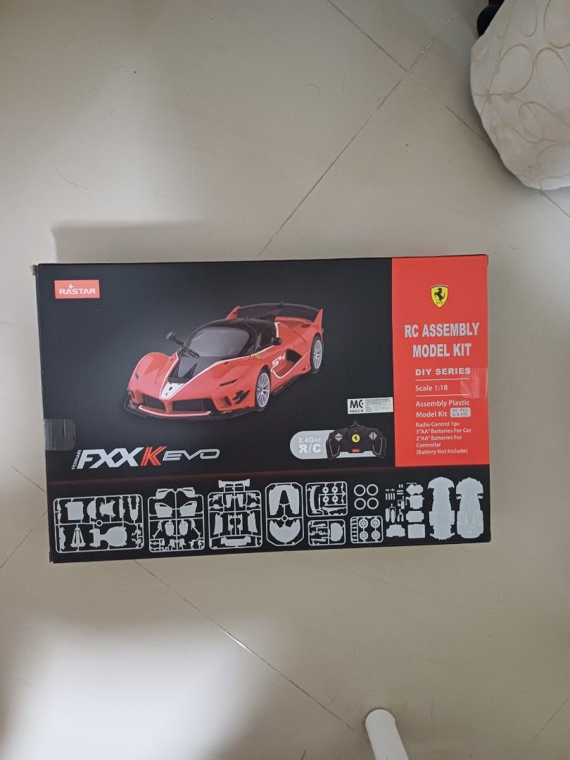 Rastar Ferrari FXX K EVO RC Assembly Model Kit, Hobbies & Toys, Toys ...