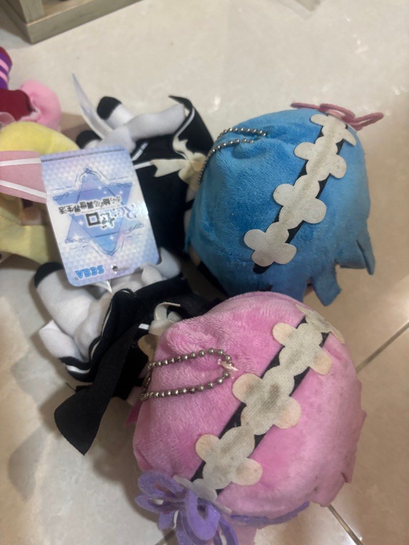 Re:Zero Plushies - Rem, Ram, and Beatrice, Hobbies & Toys, Toys & Games ...