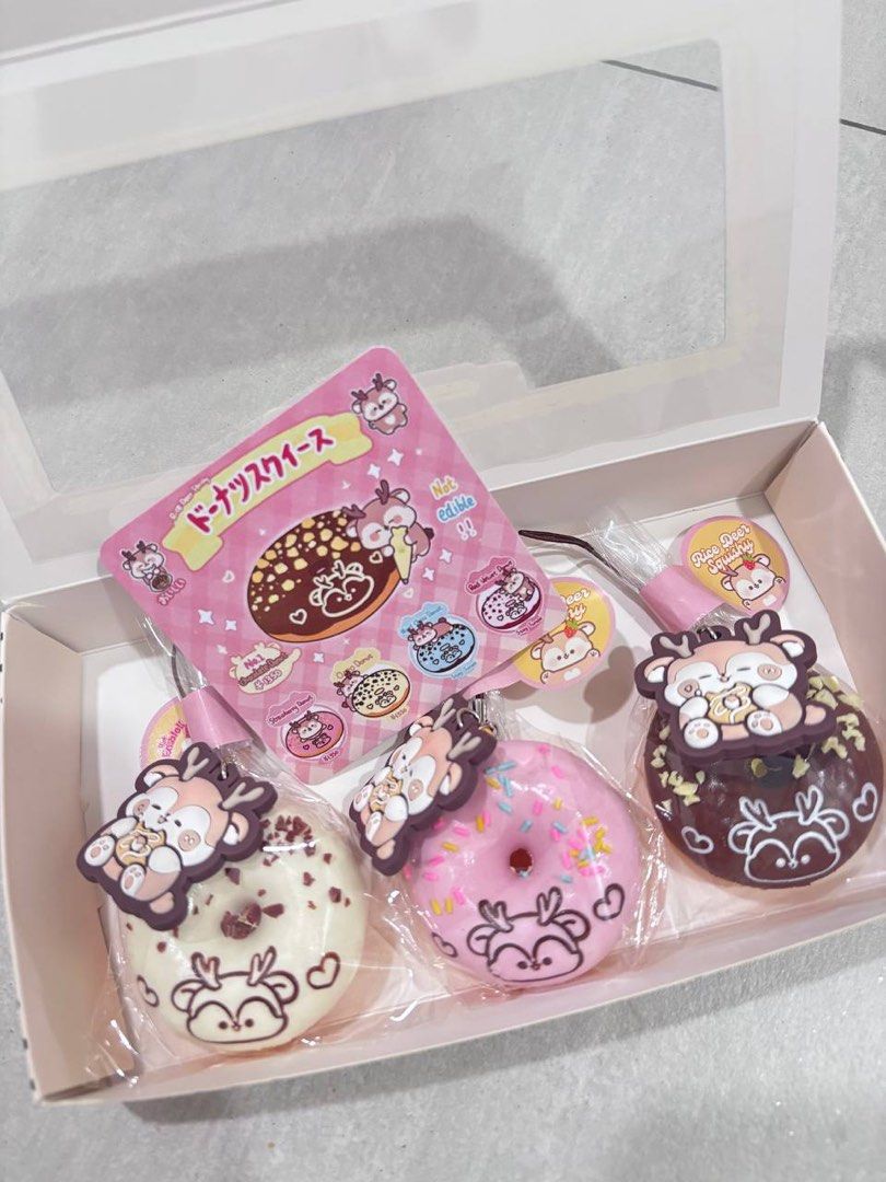 Rice Deer Doughnut Squishy Box, Hobbies & Toys, Toys & Games on Carousell