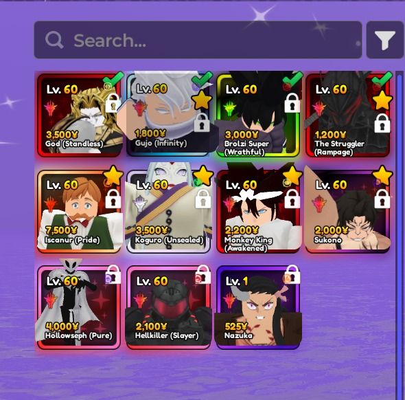 Roblox Anime Adventures Units - Multiple Available, Video Gaming ...