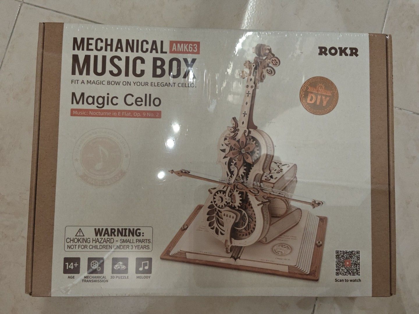 ROKR AMK63 Magic Cello Music Box, Hobbies & Toys, Toys & Games on Carousell