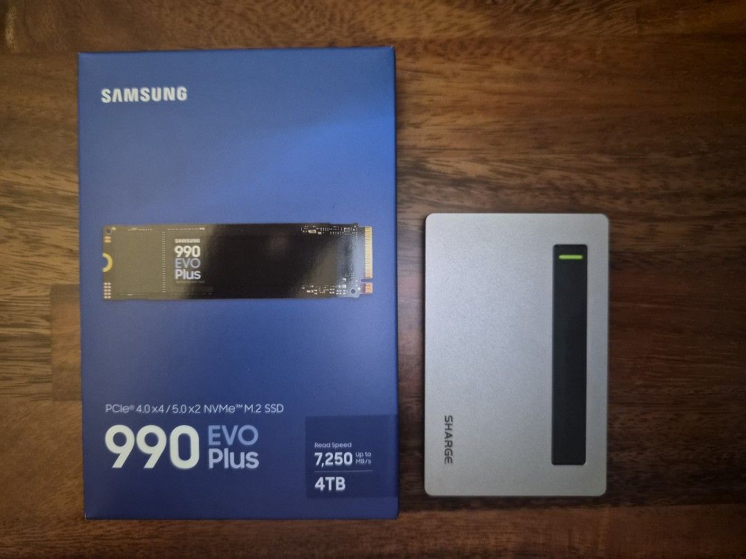 Samsung 990 EVO Plus NVMe M.2 SSD 4TB + Sharge Disk Enclosure (Free ...
