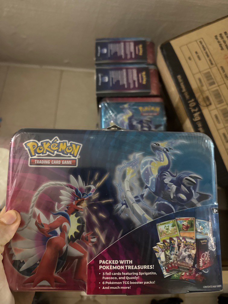 Scarlet and violet collector tin Pokemon tag, Hobbies & Toys, Toys ...