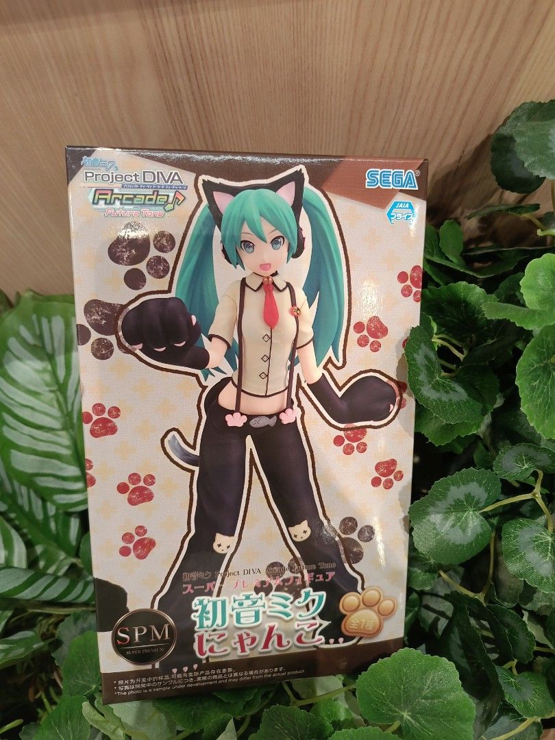 SEGA Project Diva Arcade Hatsune Miku Neko Figure, Hobbies & Toys, Toys ...