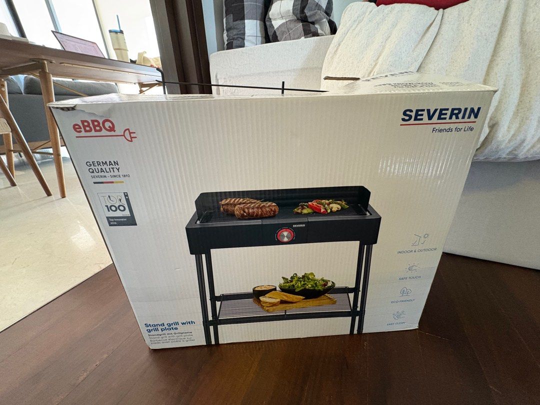 Severin eBBQ Stand Grill with Grill Plate, TV & Home Appliances ...