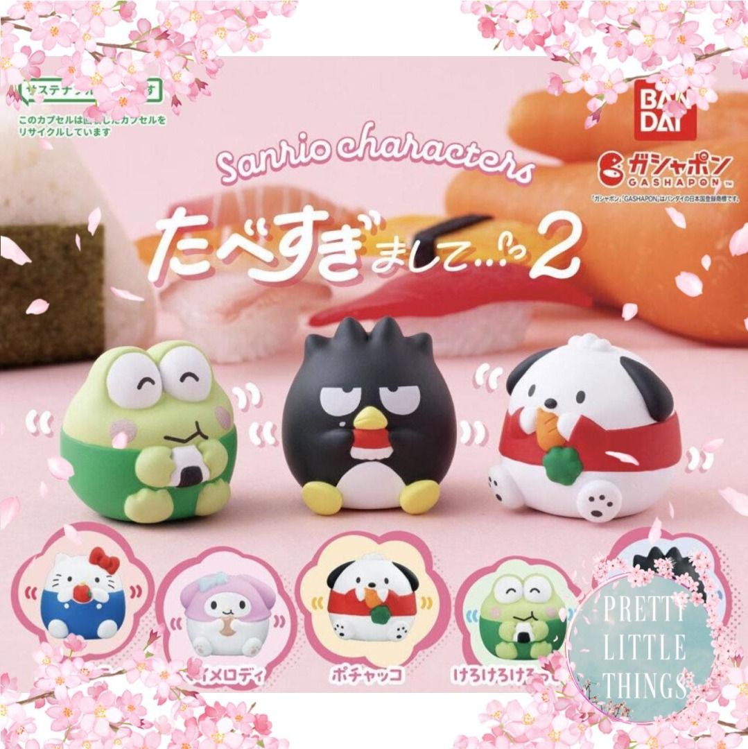 [INSTOCK] BANDAI JAPAN SANRIO CHARACTERS I ATE TOO MUCH SERIES 2 FIGURE ...