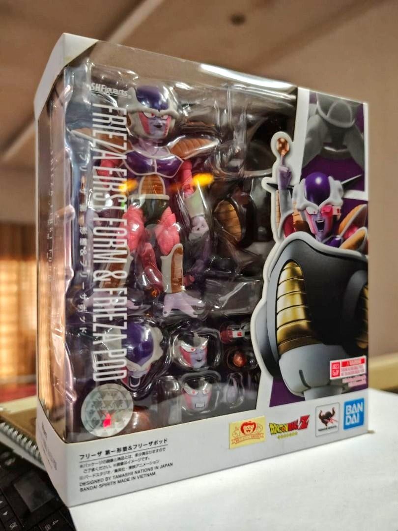 s.h.figuarts SHF Frieza First Form & Pod GOLD STICKER JAPAN VERSION ...
