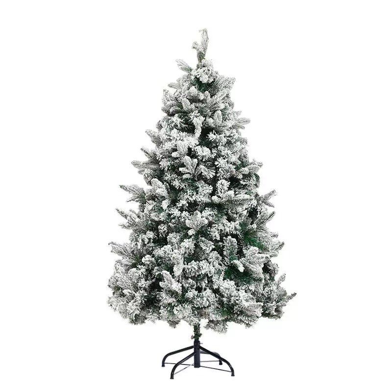 Snowy Christmas Tree with Decorations, Furniture & Home Living, Home ...