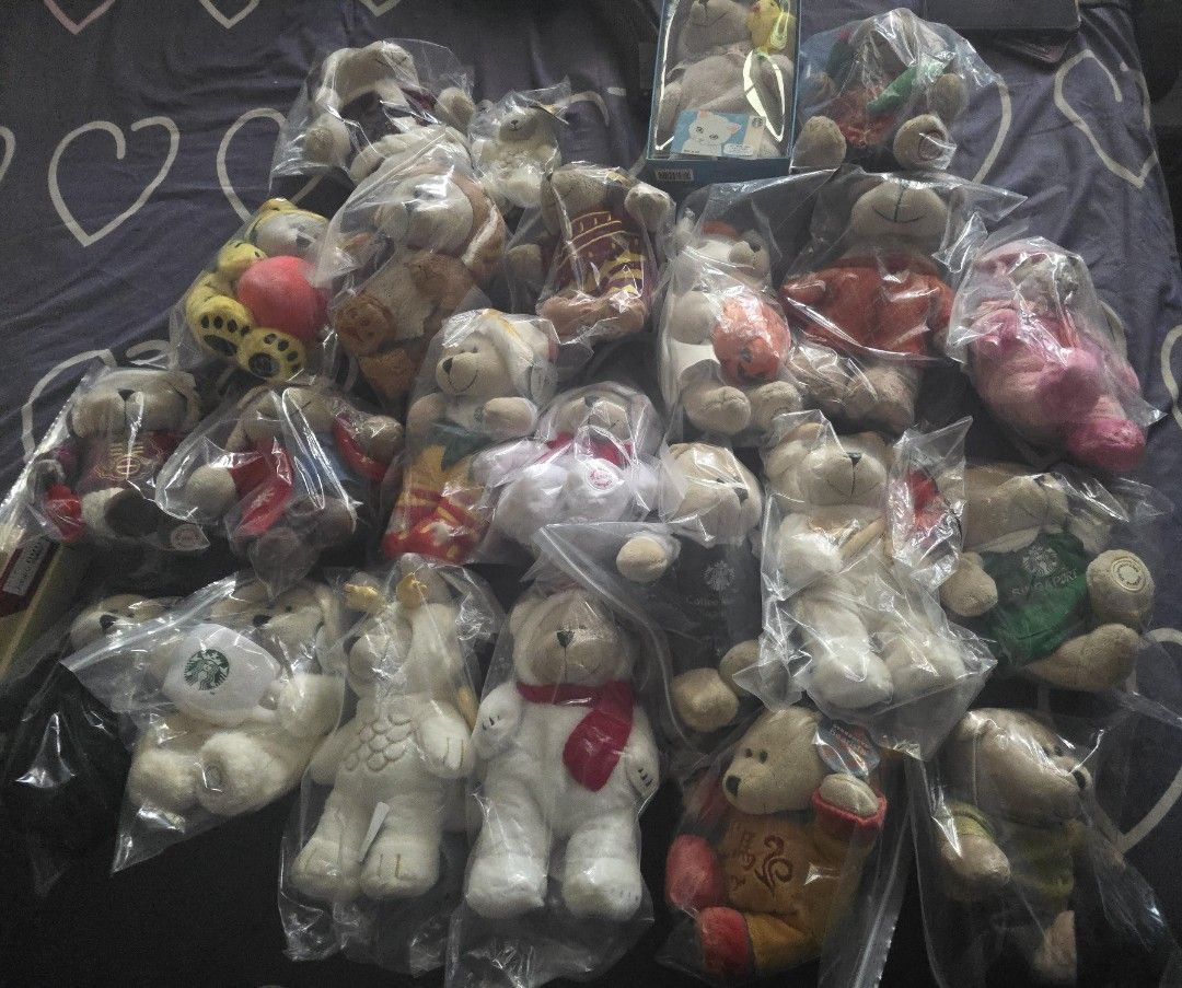 Starbucks bearista bear plush toy soft toy collections, Hobbies & Toys ...