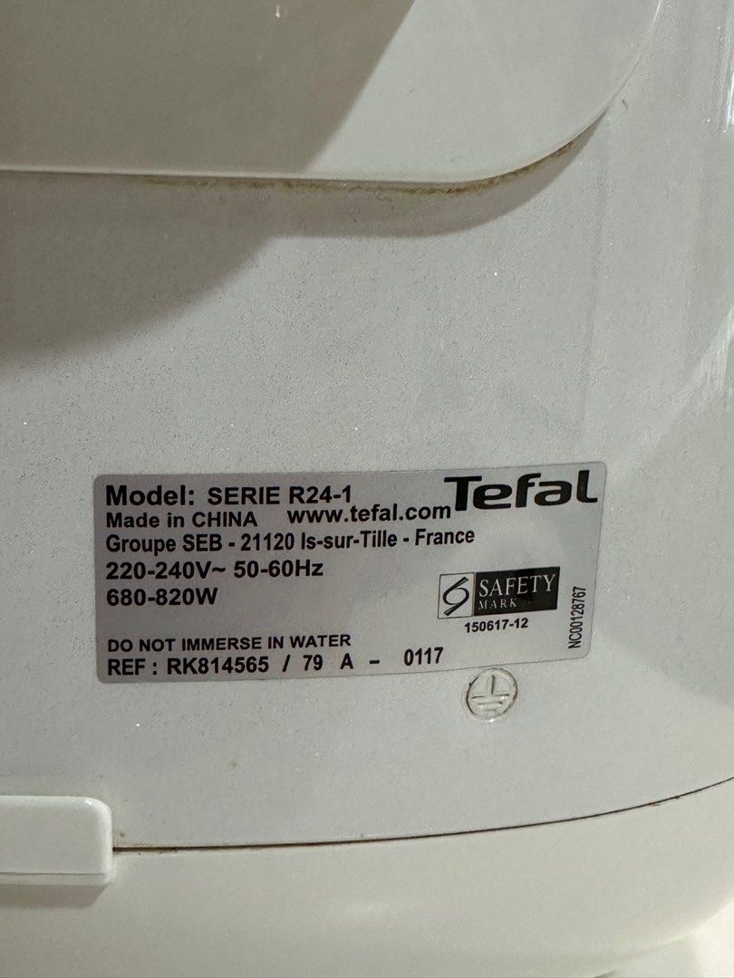 Tefal Serie R24-1 Rice Cooker, TV & Home Appliances, Kitchen Appliances ...